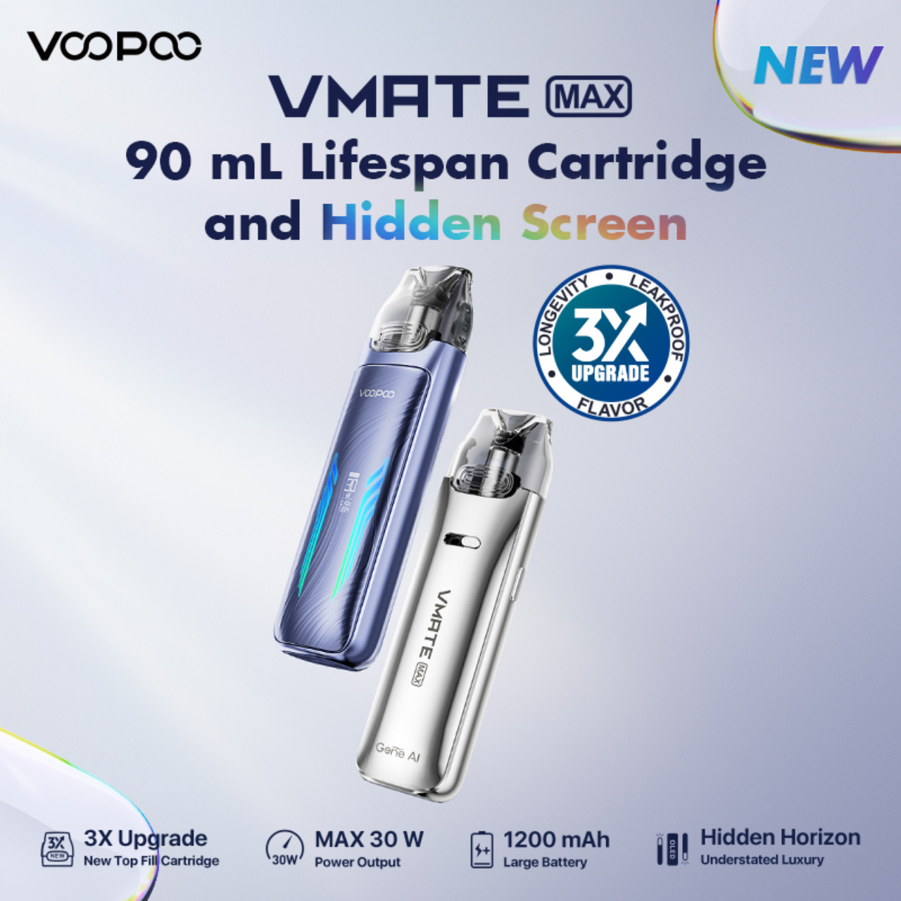 VooPoo VMATE Max Kit, vmate top fill cartridges 2pk, vmate cartridge v2 (2pk)